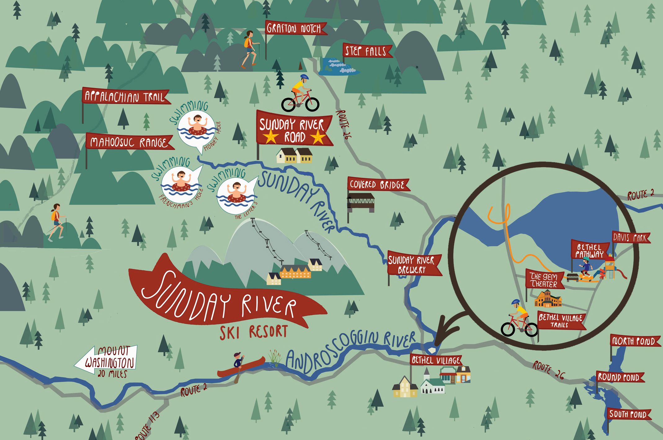 Sunday River Road - Maine - Skiing - Hiking - Outdoor Adventure!