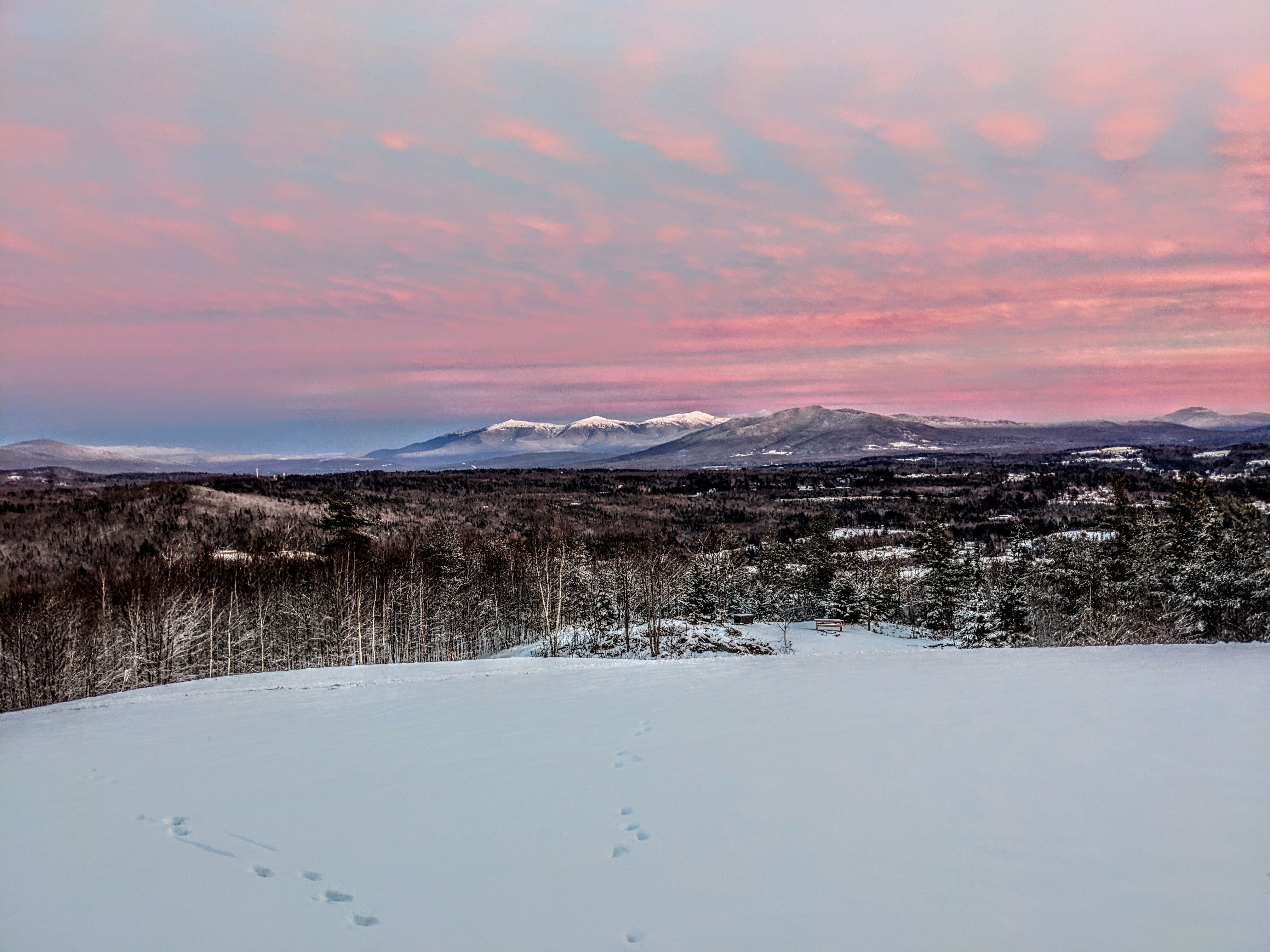 Gorgeous Panoramic Views of the Presidential Range in the White Mountains